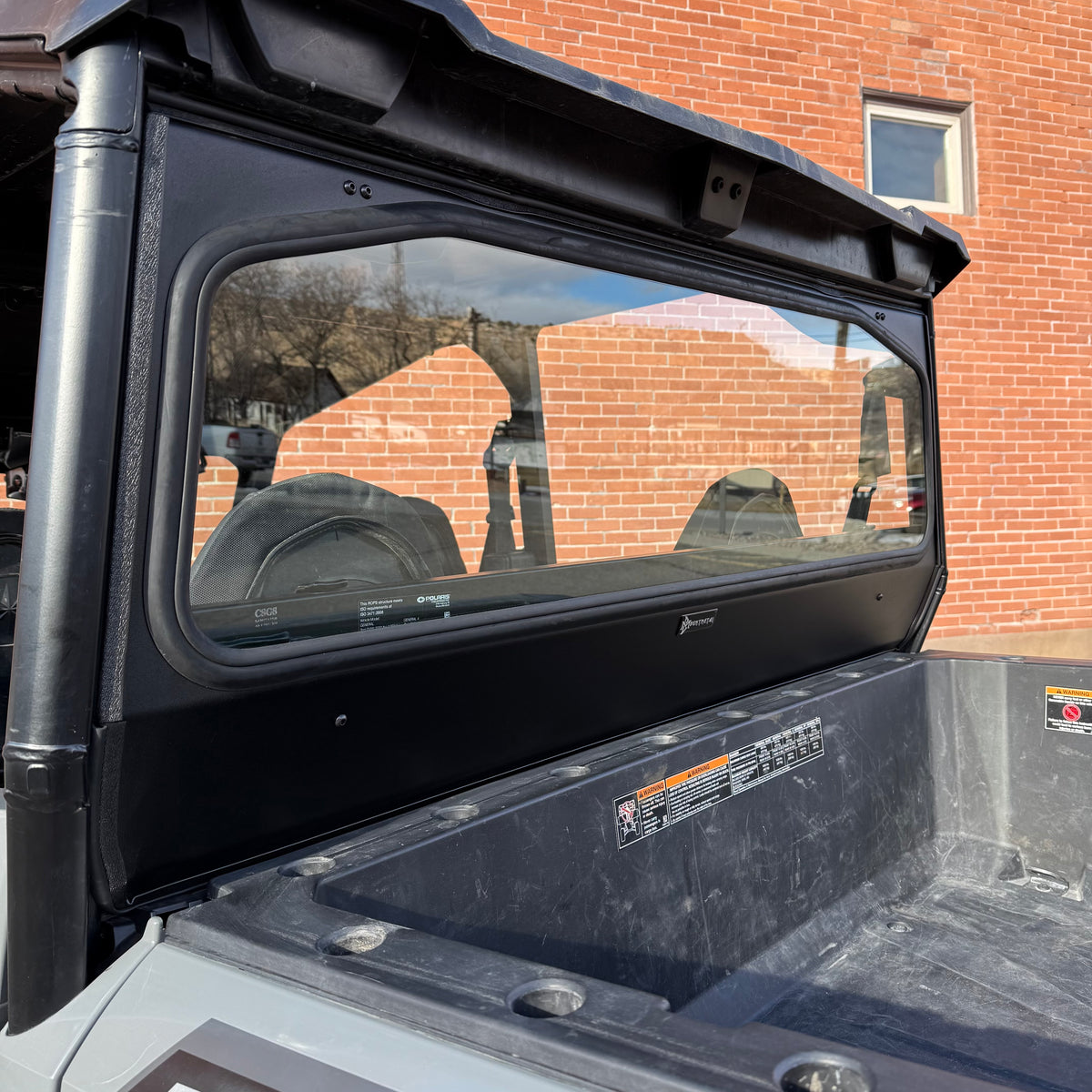 Polaris General Rear Glass Windshield – Bent Metal Off-Road